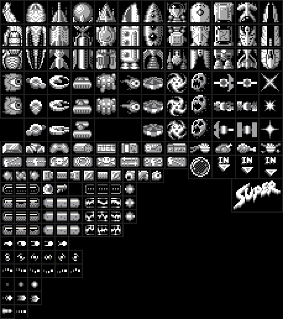 Super Jetpak DX – Gameboy Sprites