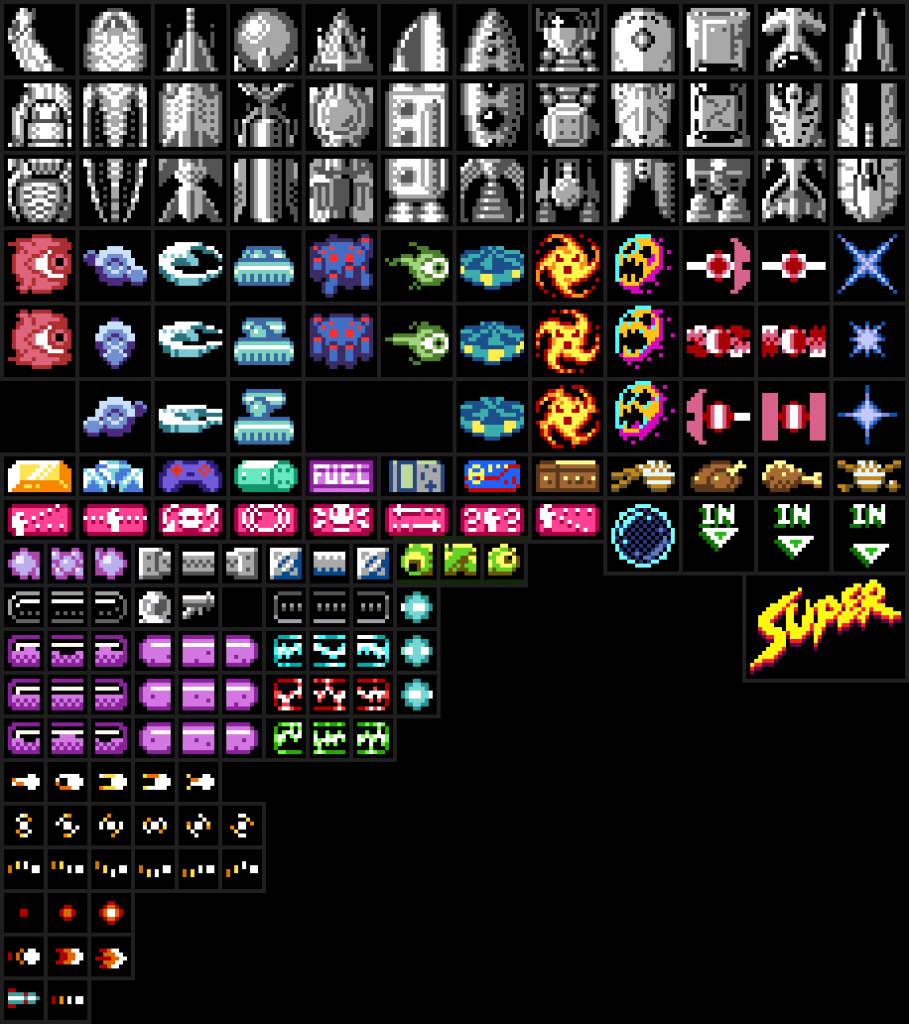 Super Jetpak DX – Gameboy Sprites
